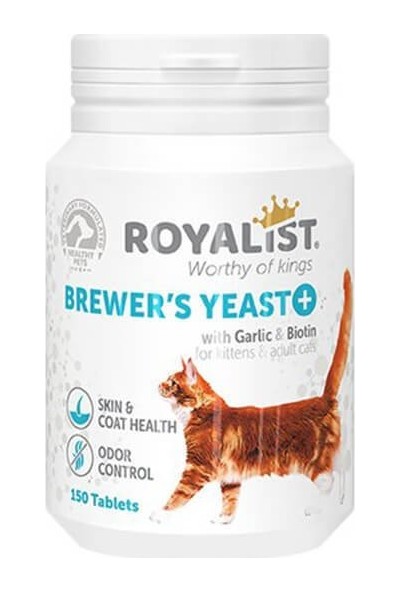 Royalist Brewers Yeast Kediler Için Deri Tüy Sağlığı ve Koku Giderici Tablet 150 Adet Royalist Brewers Yeast Kediler Için Deri Tüy Sağlığı ve Koku Giderici Tablet 150 Adet