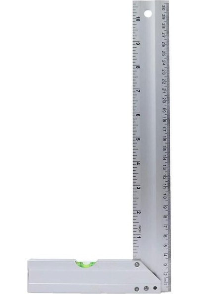First Master Su Terazili Alüminyum Marangoz Gönye-30 cm First Master Su Terazili Alüminyum Marangoz Gönye-30 cm