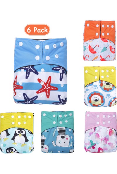 Buyfun Ayarlanabilir Yıkanabilir Bebek Bezi (Yurt Dışından)