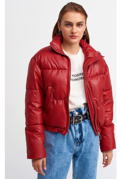 Dilvin 6810 Deri Mont-Kırmızı Dilvin 6810 Deri Mont-Kırmızı