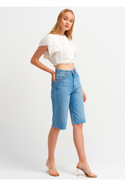 Dilvin 4158 Eskitmeli Bol Kapri-Mavi