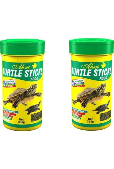 Ahm Turtle Sticks Food 250 ml - 2 Adet Ahm Turtle Sticks Food 250 ml - 2 Adet