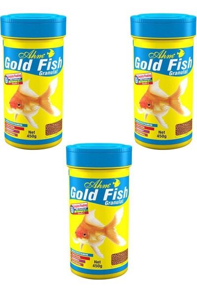 Ahm Gold Fish Granulat 100 ml - 3 Adet Ahm Gold Fish Granulat 100 ml - 3 Adet