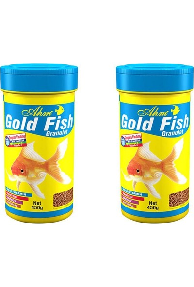 Ahm Gold Fish Granulat 250 ml - 2 Adet Ahm Gold Fish Granulat 250 ml - 2 Adet