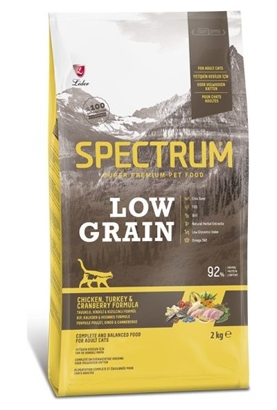 Spectrum Düşük Tahıllı Tavuk&hindi Yetişkin Kedi Mama 2 kg Spectrum Düşük Tahıllı Tavuk&hindi Yetişkin Kedi Mama 2 kg