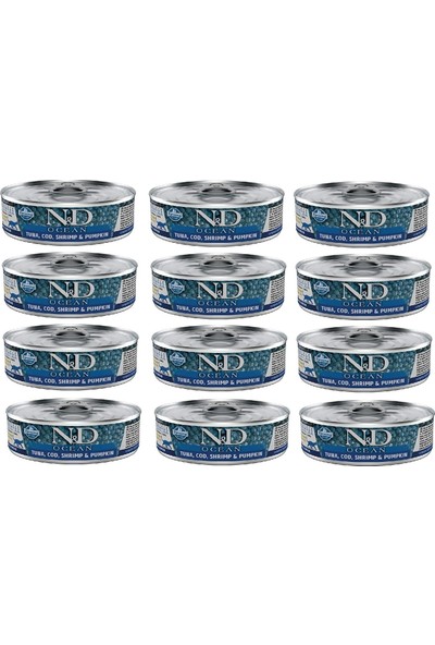 N&d Ocean Pumpkin 12 Adet Ton Morina Karides Yetişkin Yaş Mama 80 gr N&d Ocean Pumpkin 12 Adet Ton Morina Karides Yetişkin Yaş Mama 80 gr