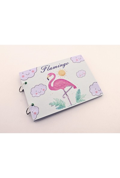 Hediye Filesi Flamingo Tasarımlı Kendin Yap Fotoğraf Albümü Klaket Hediye Filesi Flamingo Tasarımlı Kendin Yap Fotoğraf Albümü Klaket