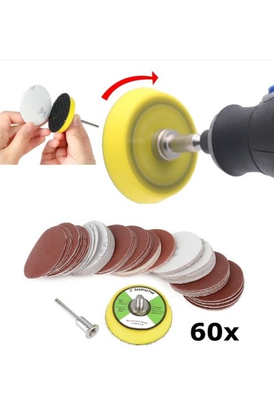 Rekotools Dremel Proxxon Lotus Swazer Banco Mac Allister Hobi Makinesi Için 5 cm Cırt Taban Zımpara Seti 60 Adetli Rekotools Dremel Proxxon Lotus Swazer Banco Mac Allister Hobi Makinesi Için 5 cm Cırt Taban Zımpara Seti 60 Adetli