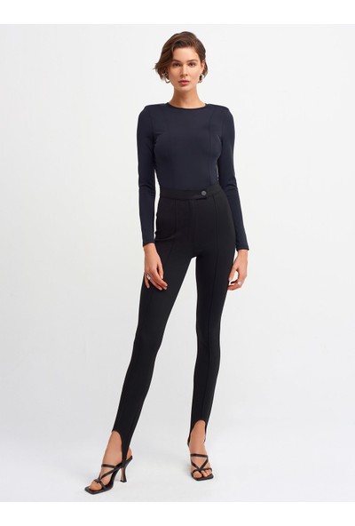 Dilvin 7921 Toparlayıcı Yüksel Bel Tayt-Siyah