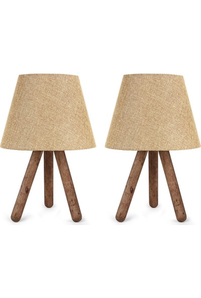 North Home Ahşap Ayaklı Abajur Kumaş Başlık 2 ' Li Fırsat Ürünü North Home Ahşap Ayaklı Abajur Kumaş Başlık 2 ' Li Fırsat Ürünü