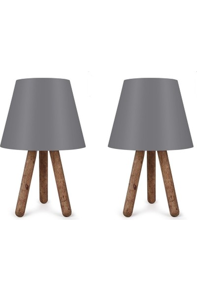 North Home Ahşap Ayaklı Abajur Pvc Başlık 2 ' Li Fırsat Ürünü North Home Ahşap Ayaklı Abajur Pvc Başlık 2 ' Li Fırsat Ürünü