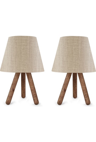 North Home Ahşap Ayaklı Abajur Pvc Başlık 2 ' Li Fırsat Ürünü North Home Ahşap Ayaklı Abajur Pvc Başlık 2 ' Li Fırsat Ürünü