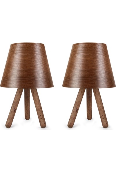 North Home Ahşap Ayaklı Abajur Pvc Başlık 2 ' Li Fırsat Ürünü North Home Ahşap Ayaklı Abajur Pvc Başlık 2 ' Li Fırsat Ürünü