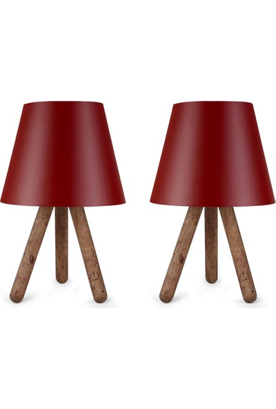 North Home Ahşap Ayaklı Abajur Pvc Başlık 2 ' Li Fırsat Ürünü North Home Ahşap Ayaklı Abajur Pvc Başlık 2 ' Li Fırsat Ürünü