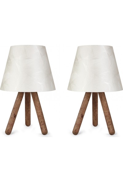 North Home Ahşap Ayaklı Abajur Pvc Başlık 2 ' Li Fırsat Ürünü North Home Ahşap Ayaklı Abajur Pvc Başlık 2 ' Li Fırsat Ürünü