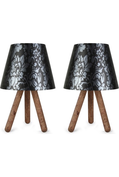 North Home Ahşap Ayaklı Abajur Pvc Başlık 2 ' Li Fırsat Ürünü North Home Ahşap Ayaklı Abajur Pvc Başlık 2 ' Li Fırsat Ürünü