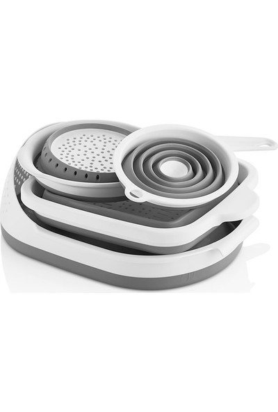 Vip Ahmet 4lü Katlanır Mutfak Akerdion Süzgeç Seti