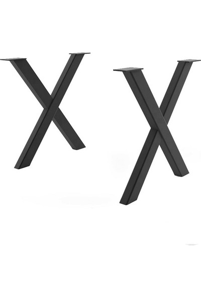 Hobbi 'x' - Metal Masa Ayağı- Kütük Masa Ayağı Kalın -40X60- Profil Ayak- 2 Adet Hobbi 'x' - Metal Masa Ayağı- Kütük Masa Ayağı Kalın -40X60- Profil Ayak- 2 Adet