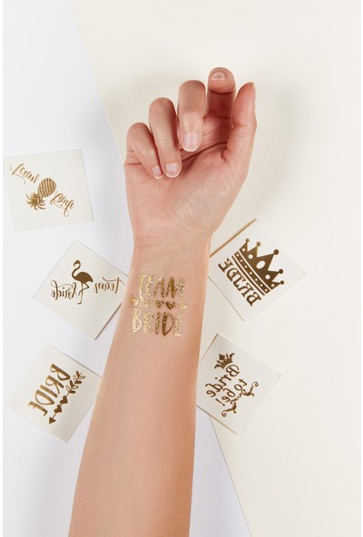 Yapıştırmalı Dövme Team Bride Yazılı Yapıştırmalı Dövme Team Bride Yazılı