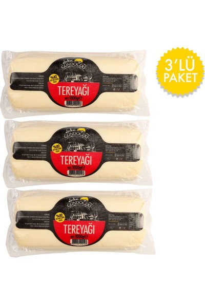 Gündoğdu Silindir Tereyağı 1000G 3lü