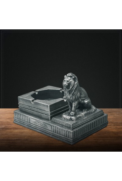 Efx Store Dekoratif Aslan Figürlü Kül Tablası