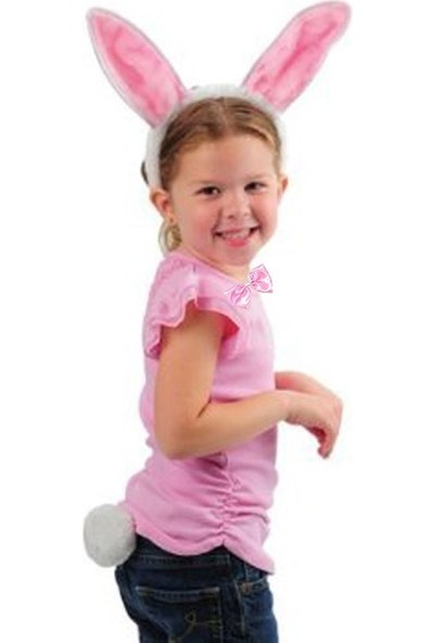 Pandoli Tavşan Kostüm Seti Pembe Renkli Pandoli Tavşan Kostüm Seti Pembe Renkli