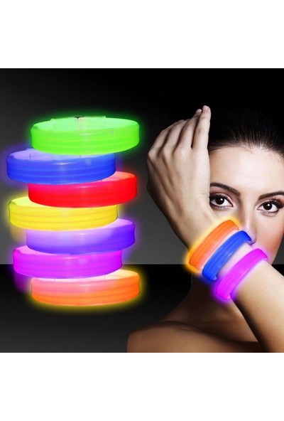 Pandoli Geniş Baskı Yapılabilir Neonlu Glow Stick Bileklik Pembe Renk Pandoli Geniş Baskı Yapılabilir Neonlu Glow Stick Bileklik Pembe Renk