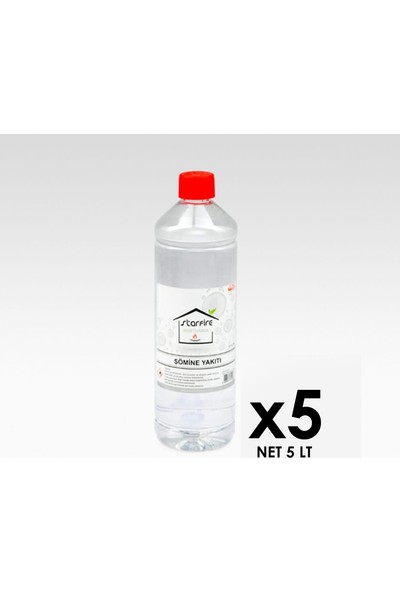 Korflame Bacasız Şömine Yakıtı 5 Litre Koaly Doldurum Şişe