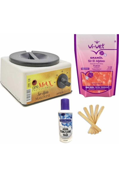 Ağda Makinesi 800ML+250ML Vivet Pudralı Soyulan Boncuk Ağda Seti Ağda Makinesi 800ML+250ML Vivet Pudralı Soyulan Boncuk Ağda Seti