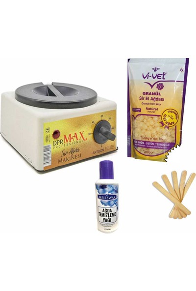 Ağda Makinesi 800ML+250ML Vivet Naturel Soyulan Boncuk Ağda Seti Ağda Makinesi 800ML+250ML Vivet Naturel Soyulan Boncuk Ağda Seti