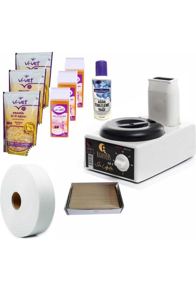 Egesir 1+1 Ağda MAKINESI+3X250ML Vivet Naturel Boncuk Ağda Seti Egesir 1+1 Ağda MAKINESI+3X250ML Vivet Naturel Boncuk Ağda Seti
