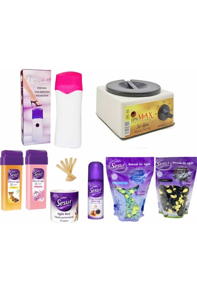 Sesu Kartuş+Boncuk Ağda +Kartuş-Kazan Ağda Makine Seti Sesu Kartuş+Boncuk Ağda +Kartuş-Kazan Ağda Makine Seti