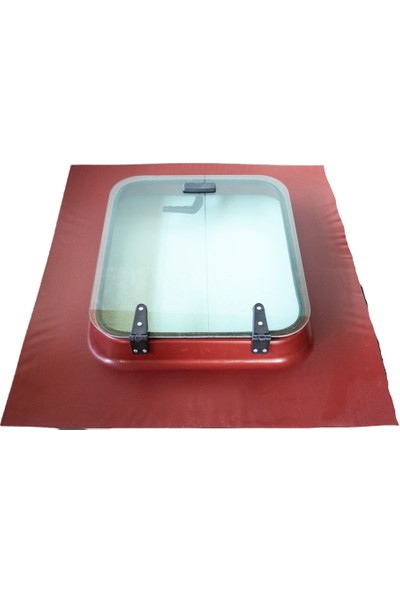 İnce Çatı Çatı Çıkış Kapağı Shıngıl Amortisörlü Camlı