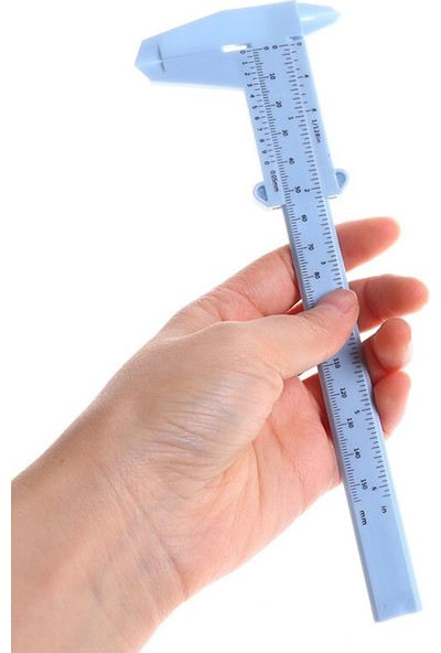 Depolife Mekanik Plastik Hassas Kumpas Inc mm Ölçüm Kalınlık Derinlik Çap Ölçüm Paslanmaz 150MM