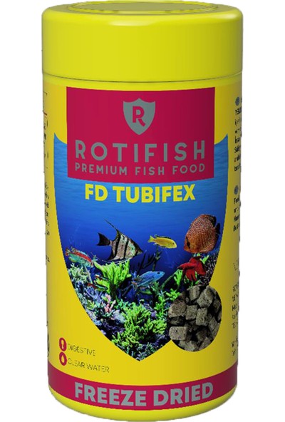 Rotifish Fd Tubifex 100 ml 7 Gr. 12'li Balık Yemi
