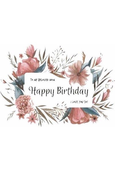 Özgür Doğum Günü Tebrik Kartı Happy Birthday