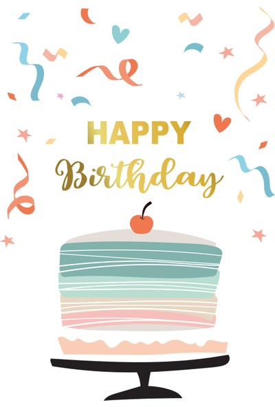Özgür Doğum Günü Tebrik Kartı Happy Birthday