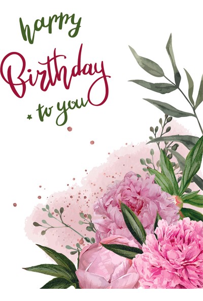 Özgür Doğum Günü Tebrik Kartı Happy Birthday