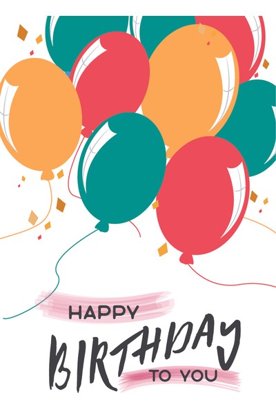 Özgür Doğum Günü Tebrik Kartı Happy Birthday