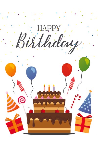 Özgür Doğum Günü Tebrik Kartı Happy Birthday