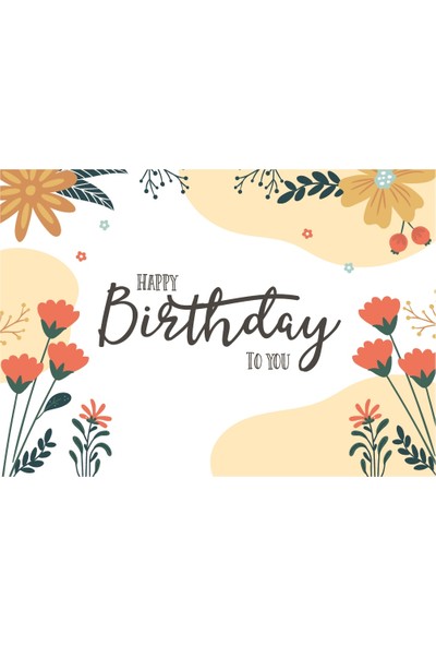 Özgür Doğum Günü Tebrik Kartı Happy Birthday