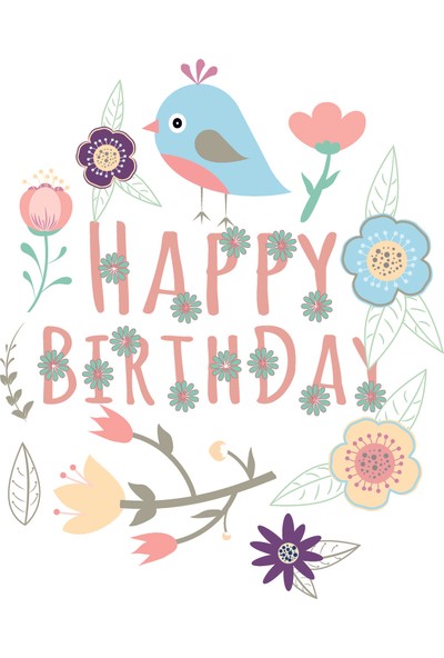 Özgür Doğum Günü Tebrik Kartı Happy Birthday
