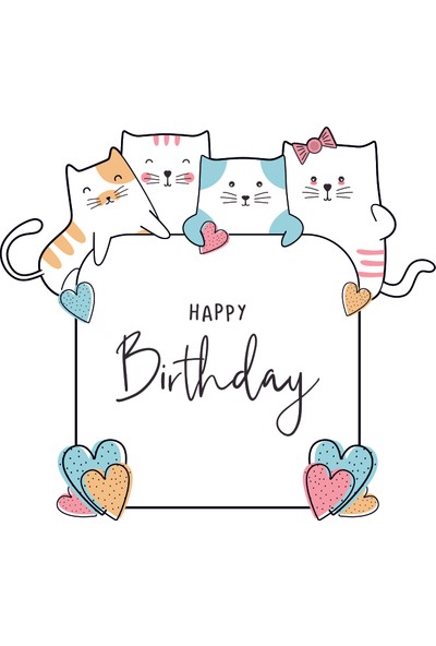 Özgür Doğum Günü Tebrik Kartı Happy Birthday