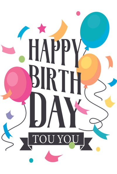 Özgür Doğum Günü Tebrik Kartı Happy Birthday