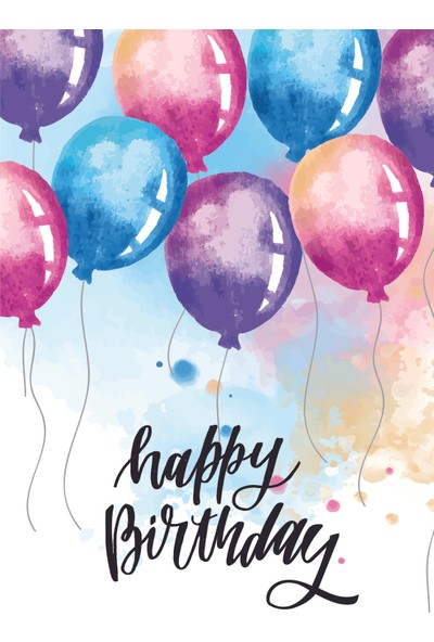 Özgür Doğum Günü Tebrik Kartı Happy Birthday