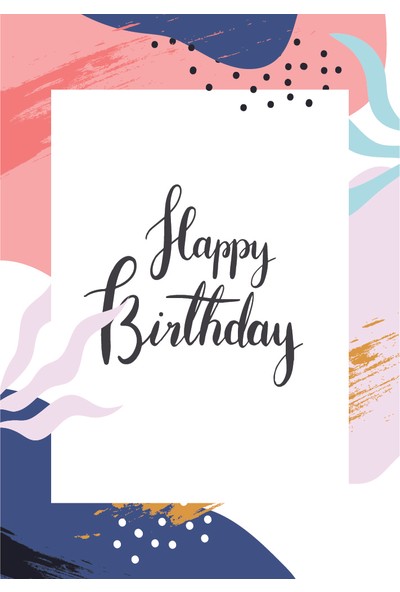 Özgür Doğum Günü Tebrik Kartı Happy Birthday