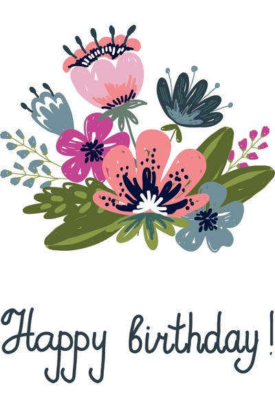 Özgür Doğum Günü Tebrik Kartı Happy Birthday
