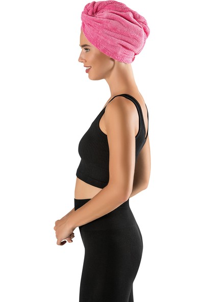 Modanty Mikrofiber Pembe Saç Bonesi Daha Kısa Sürede Kuruluk Sinüzit Migren Dostu Modanty Mikrofiber Pembe Saç Bonesi Daha Kısa Sürede Kuruluk Sinüzit Migren Dostu