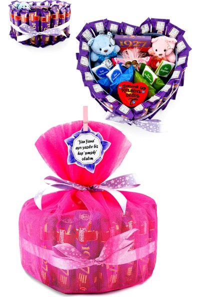 hediyekombini Sevgiliye Kalpli Nestle Çikolata Kutusuyla Harika Lezzet Patlaması Çikolata ve Hediyeler Bir Kutuda