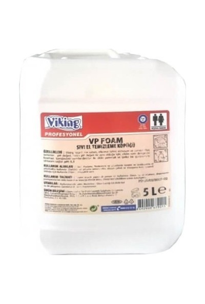 Viking Vp Foam Sıvı El Temizleme Köpüğü 5 Lt